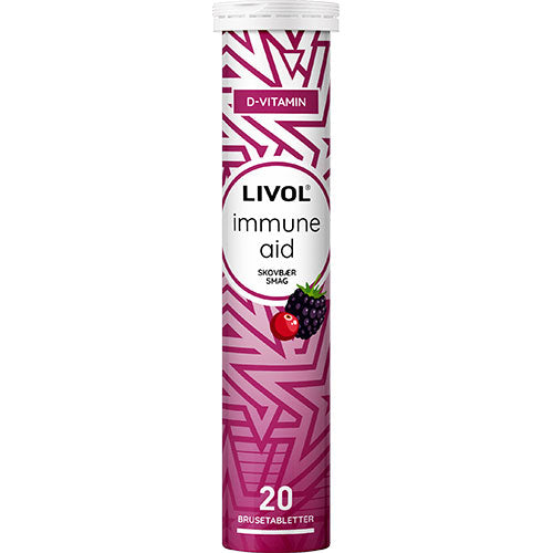 Livol Immune Aid, skovbær smag | 20 Tabl. – Mecindo.dk
