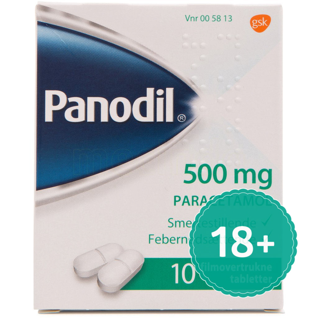 Køb Panodil 500 mg 10 Tabl. - Mecindo – Mecindo.dk